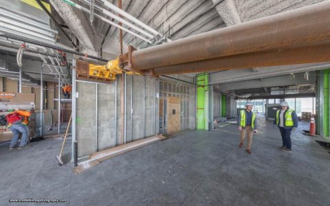 Temporary Tower Crane Attachment Point - Grow Omaha
